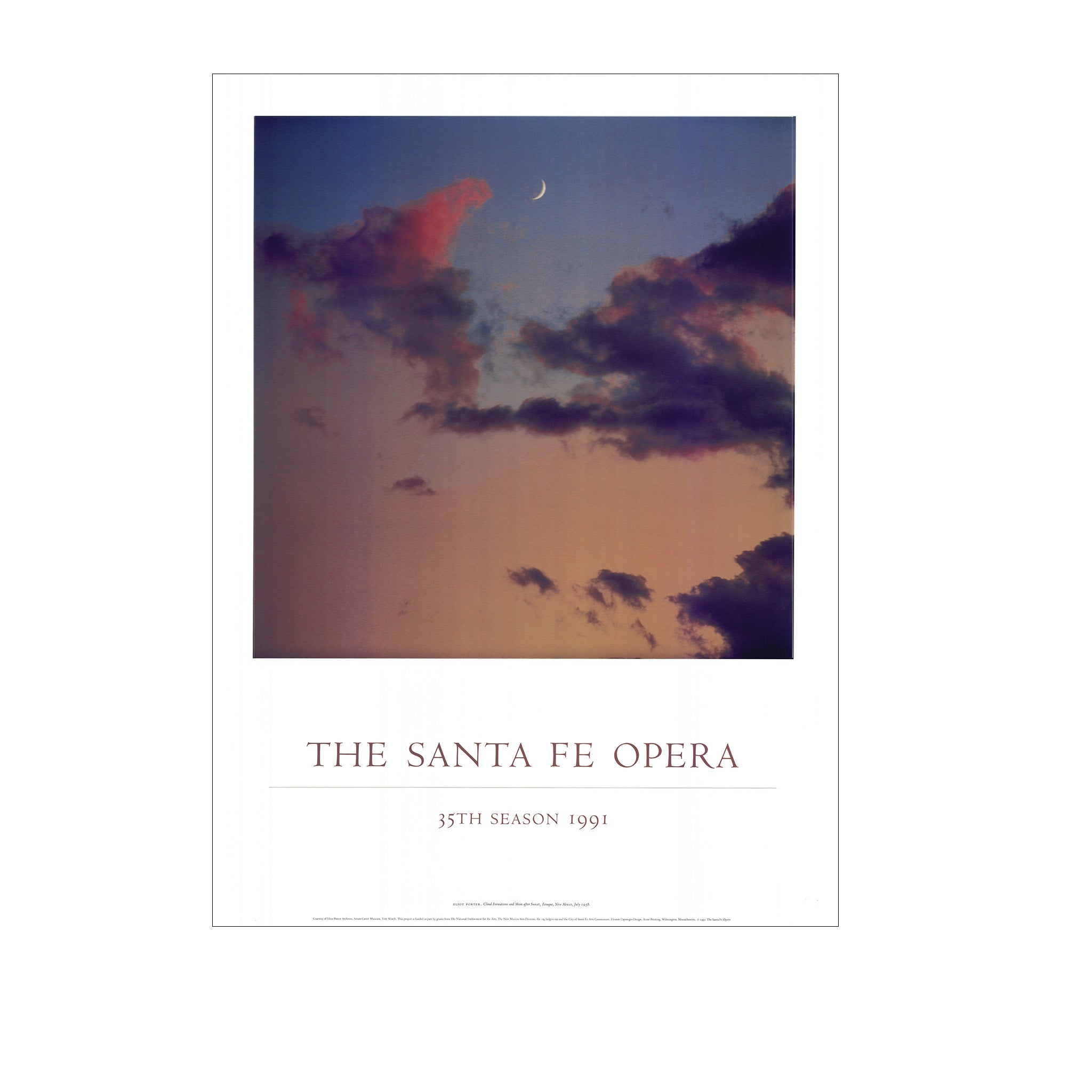 1991 Season Poster – The Santa Fe Opera