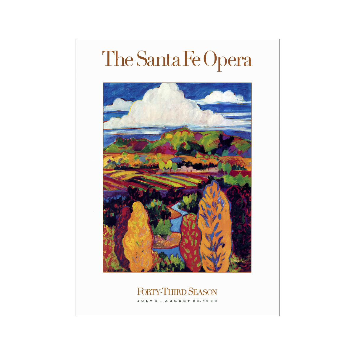 1999 Season Poster – The Santa Fe Opera
