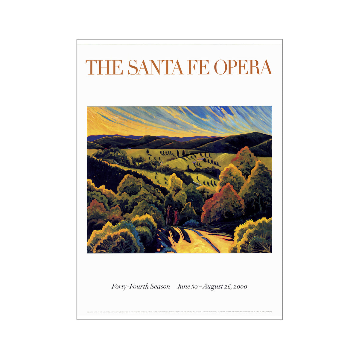2000 Season Poster – The Santa Fe Opera